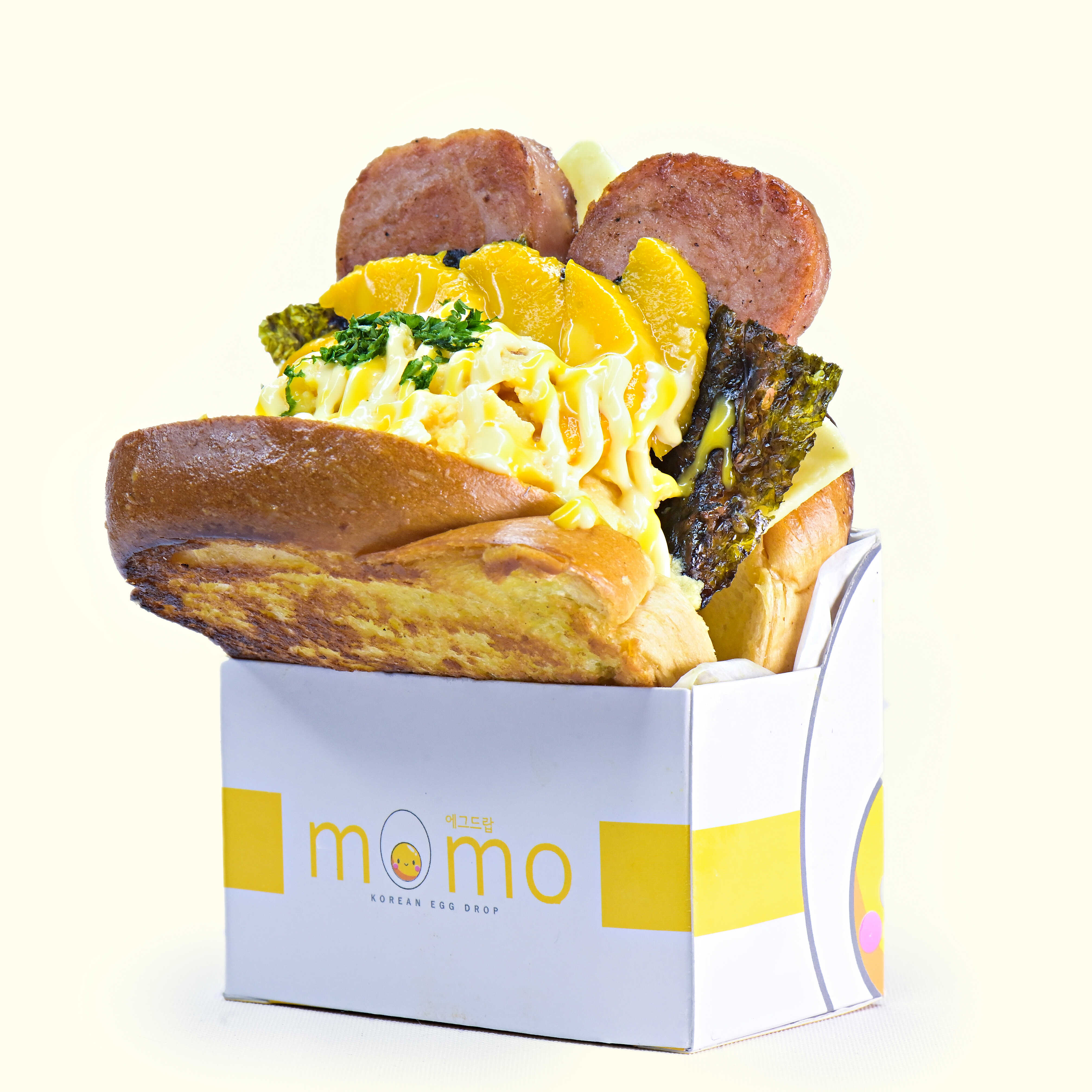 Seoul Eggdrop (Spam, Mango & Nori) – Momoeggdrop